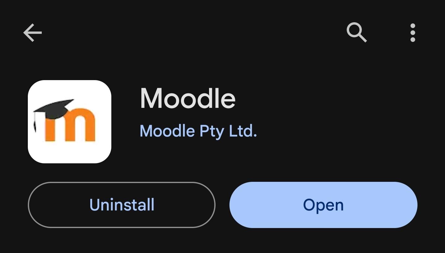 Step 2: Logging Into the Moodle Mobile App